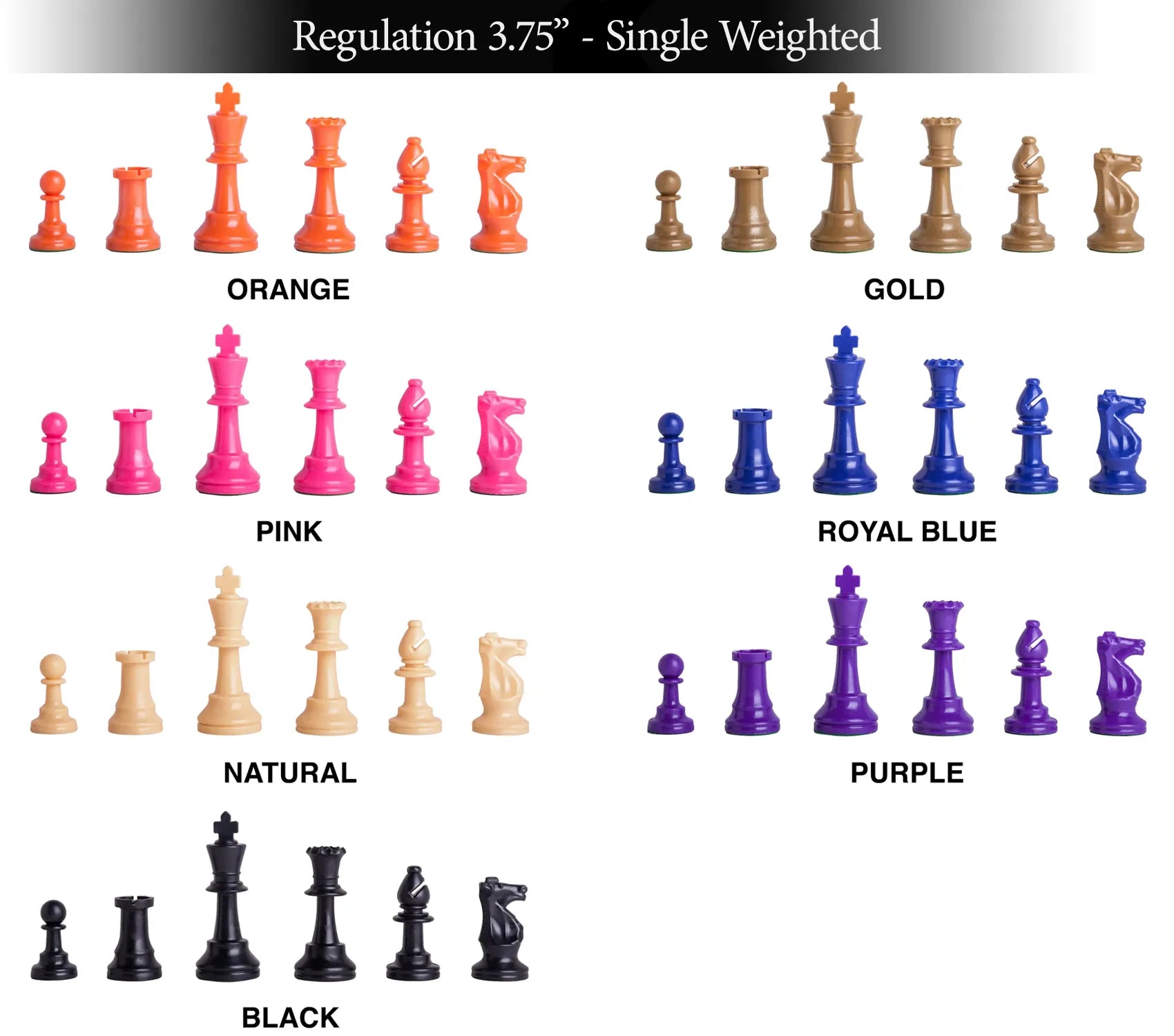 Replacement Plastic Chess Pieces available in Different Heights – House ...
