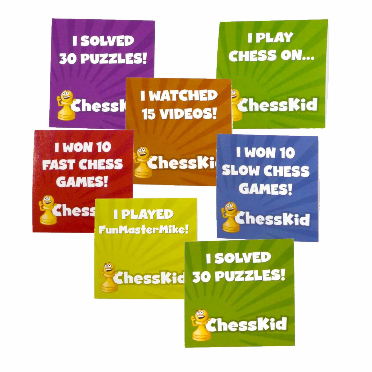 WSC - Chesskid - I Solved 30 Puzzles Purple 50-pack – House of Staunton