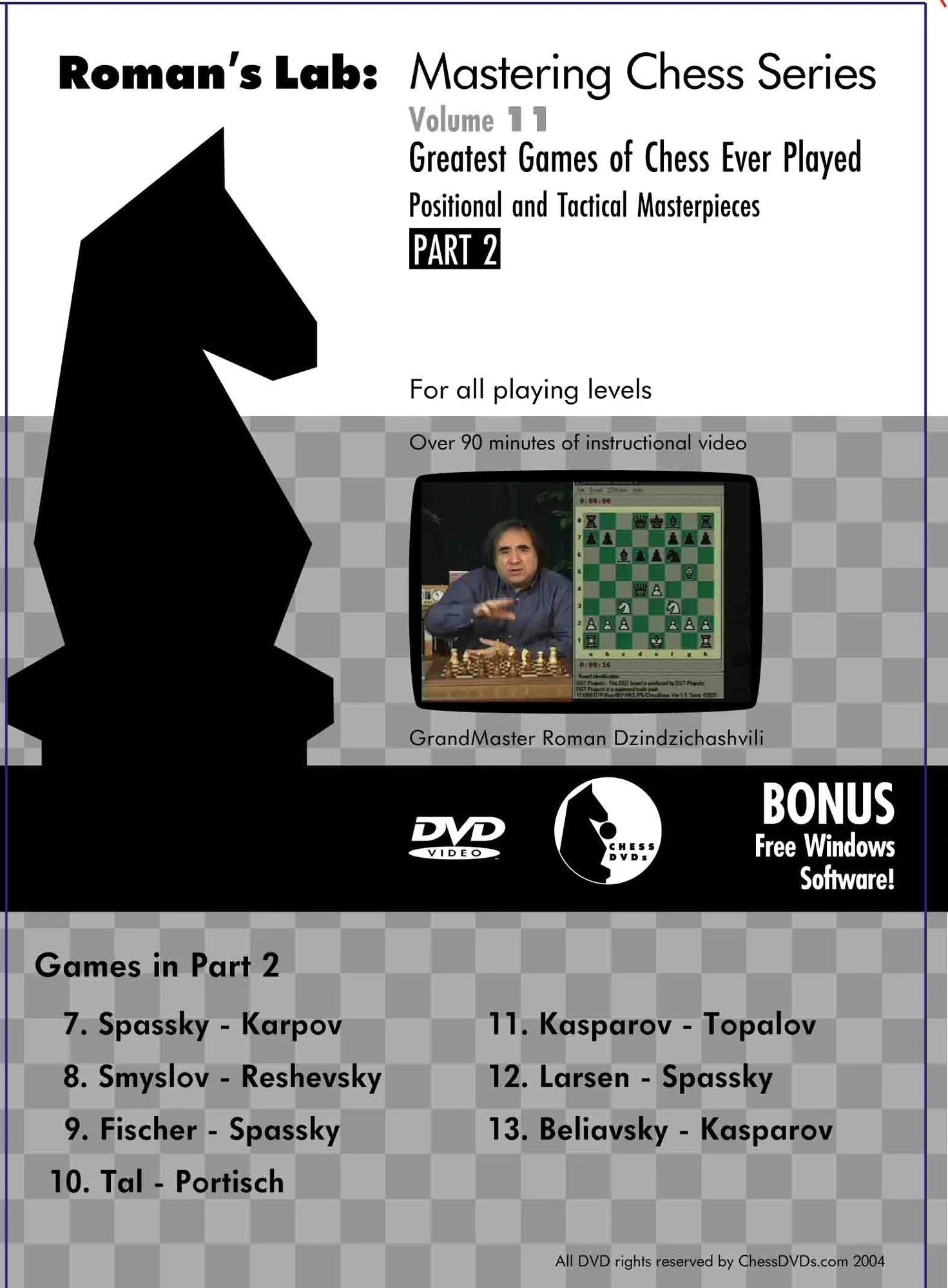 E-DVD ROMAN'S LAB - VOL 11 - Greatest Games of Chess Ever – House of ...