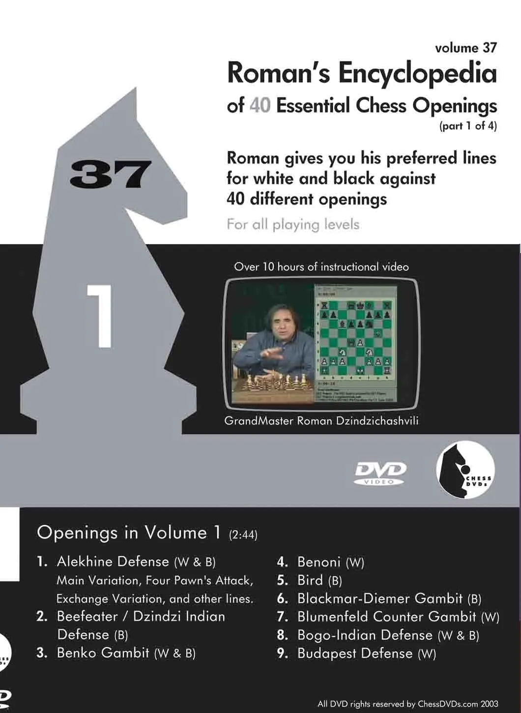 E-DVD ROMAN'S LAB - VOLUME 37 - Chess Openings – House of Staunton