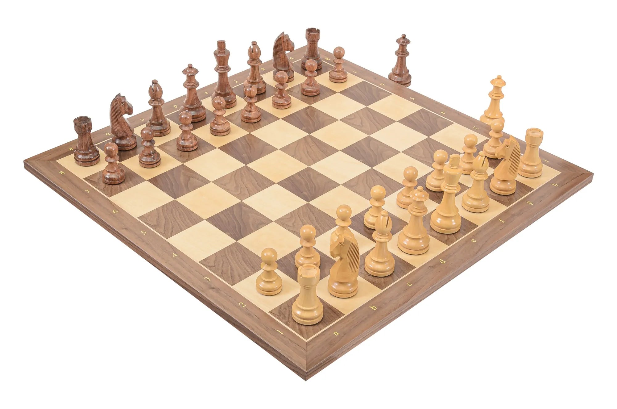 Rechapados Ferrer Chess Set and Walnut Chess Board Combination – House ...