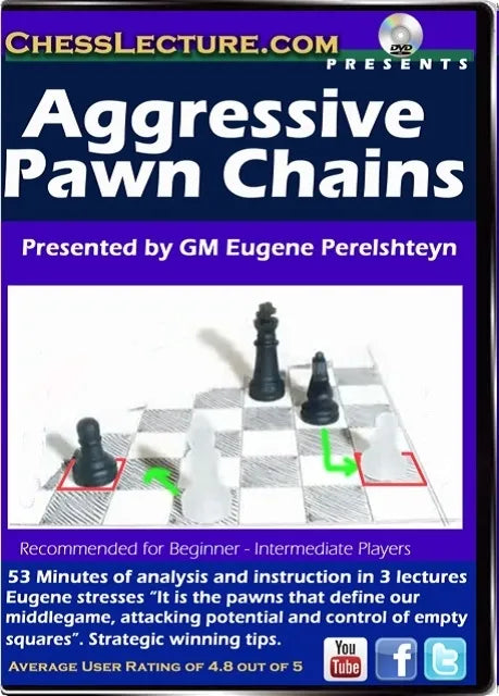 E-DVD - Aggressive Pawn Chains - CHESS LECTURE - Vol 87 – House of Staunton