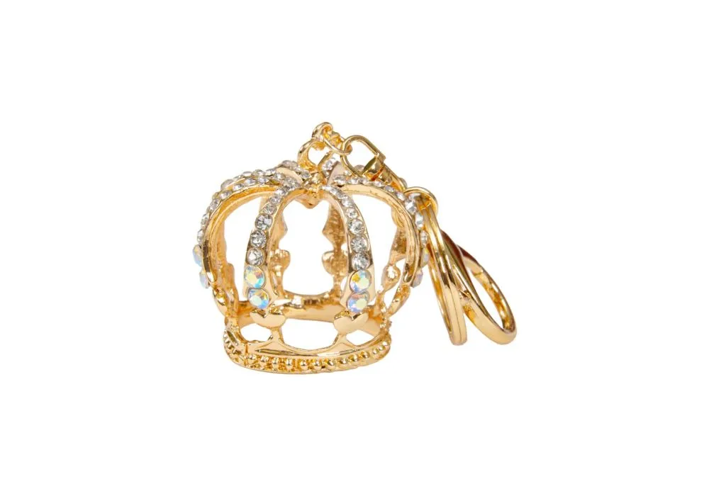 Gold crown keychain store